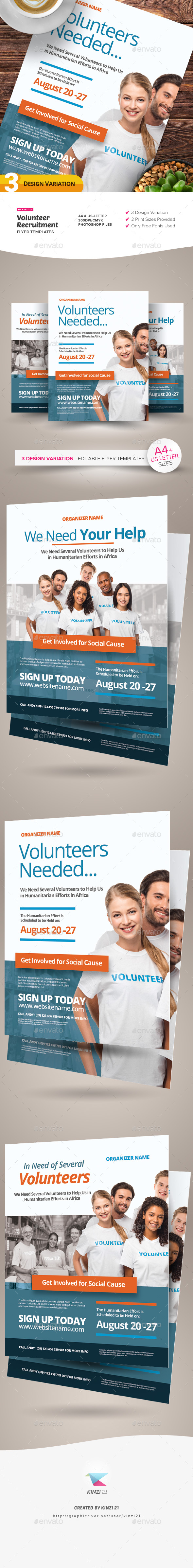 Volunteer Graphics, Designs & Templates | GraphicRiver
