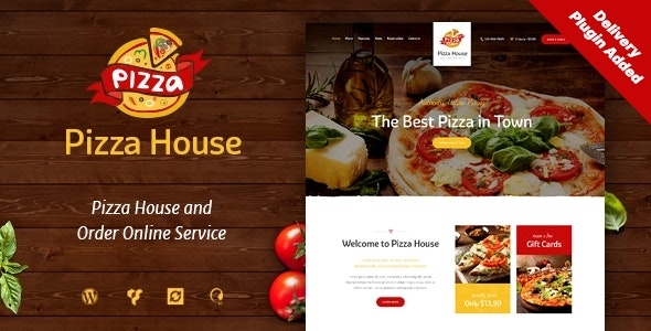 Pizza Website Templates from ThemeForest