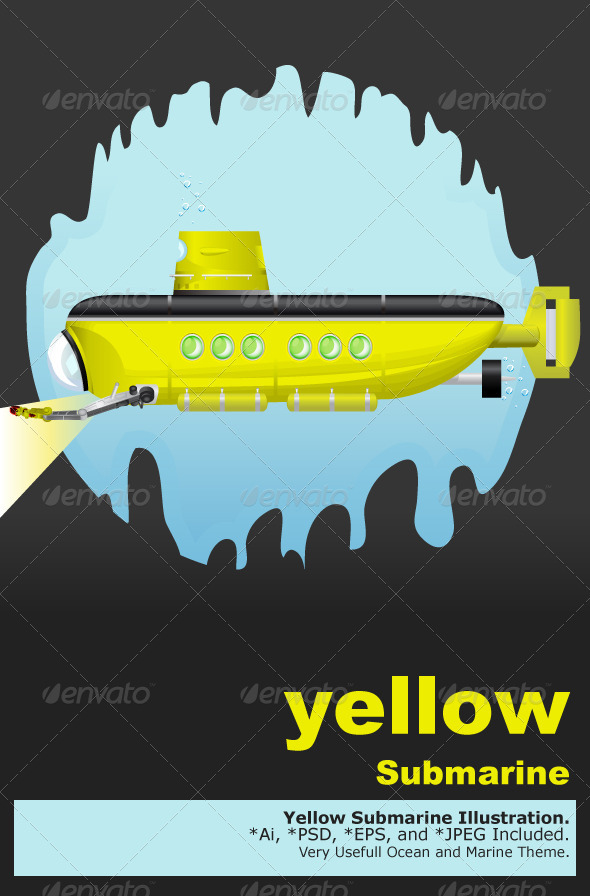 Submarines Graphics, Designs & Templates | GraphicRiver