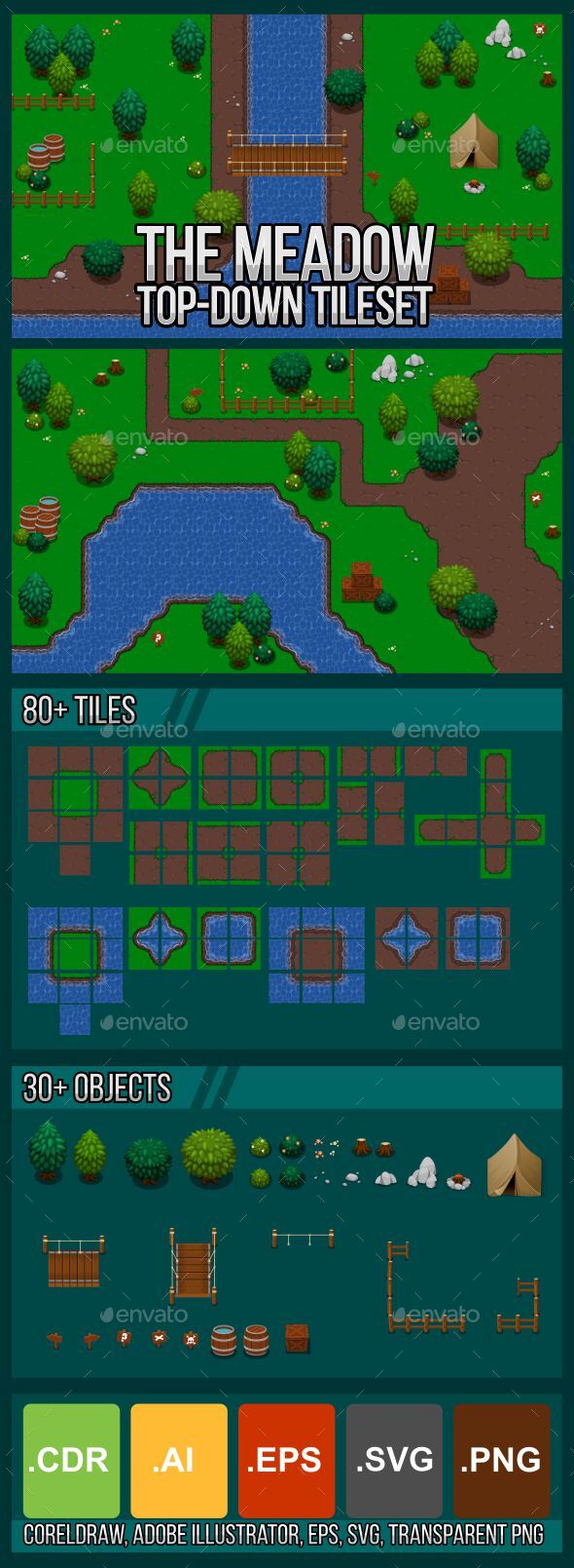Top-down 2D Game Assets from GraphicRiver