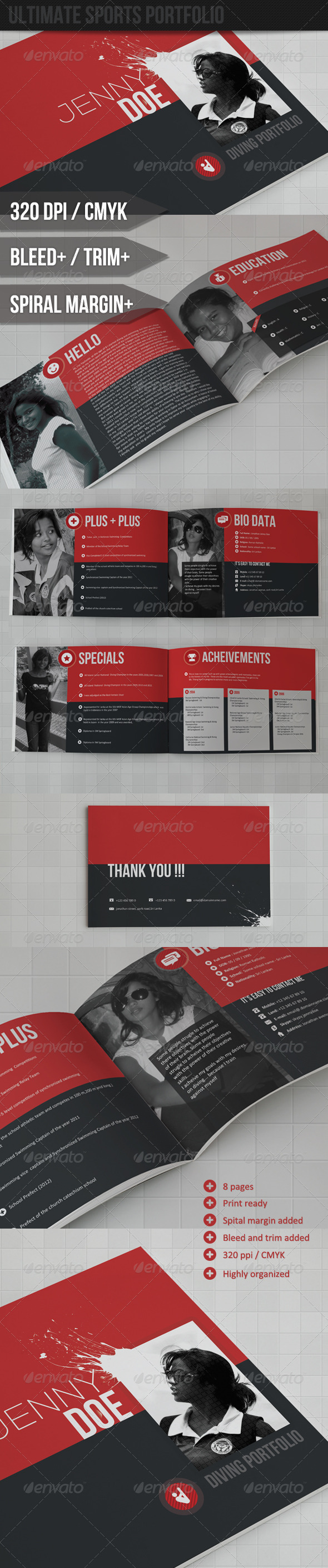 Sport Portfolio Graphics, Designs & Templates from GraphicRiver