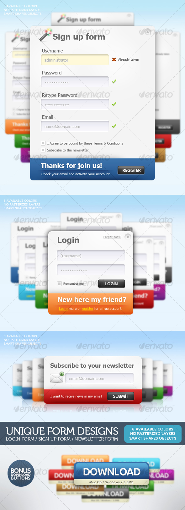 Form Graphics, Designs & Templates | GraphicRiver