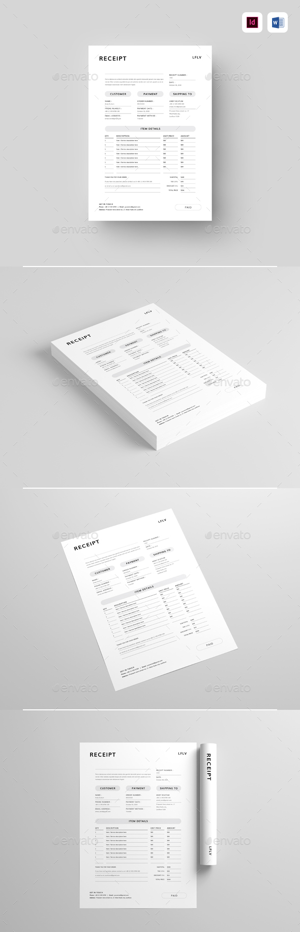 Receipts Graphics, Designs & Templates | GraphicRiver