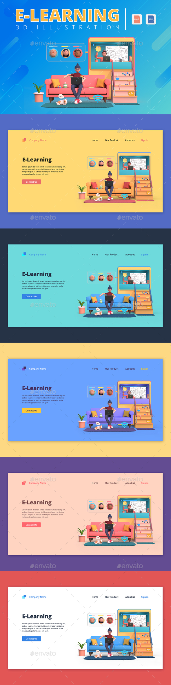 E-learning Graphics, Designs & Templates | GraphicRiver