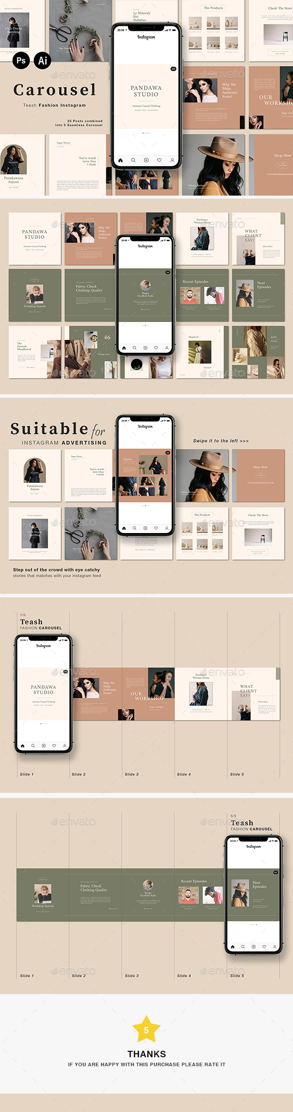 Carousel Graphics, Designs & Templates | GraphicRiver