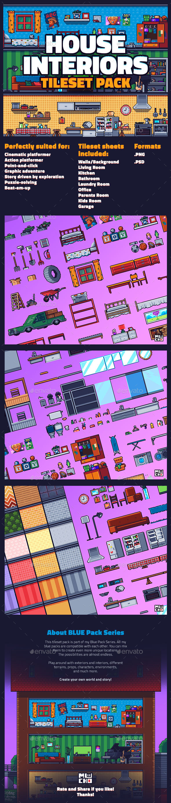 Game Tilesets from GraphicRiver