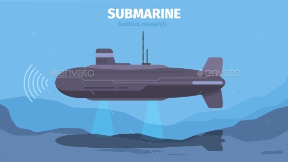 Submarines Nautical Graphics, Designs & Templates