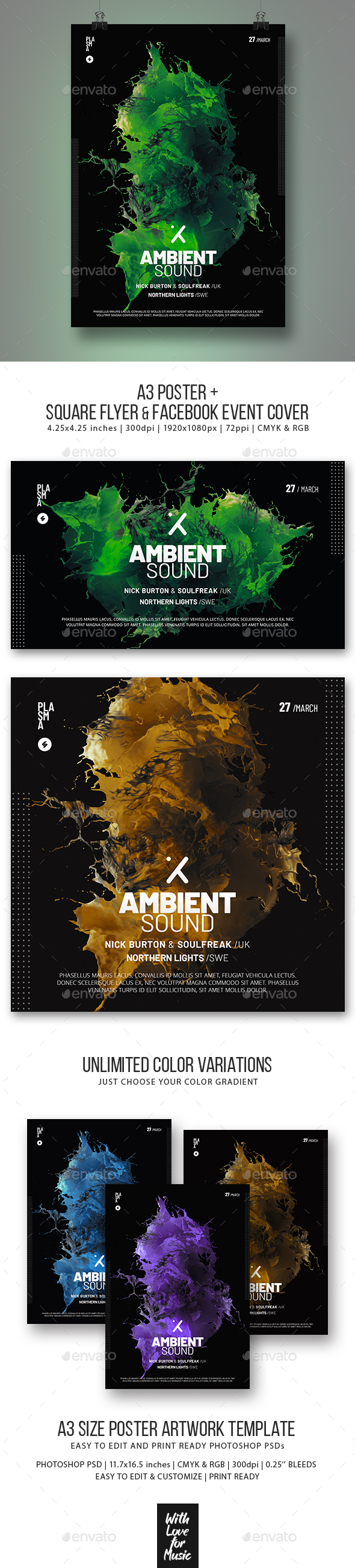 Ambient Graphics, Designs & Templates | GraphicRiver