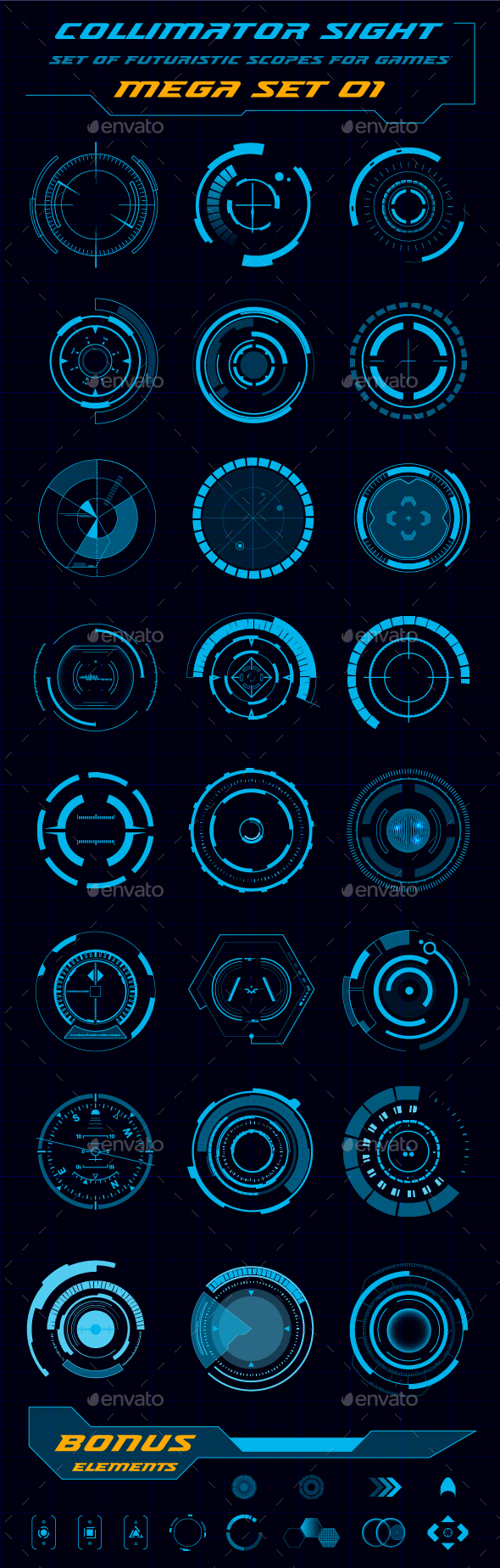 Hud Graphics, Designs & Templates | GraphicRiver