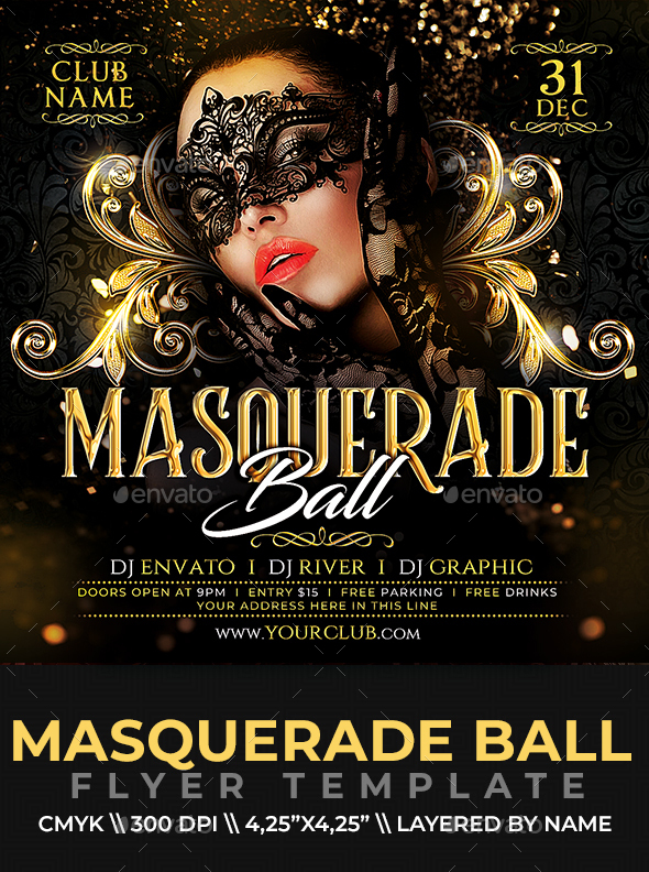 Masquerade Graphics, Designs & Templates from GraphicRiver