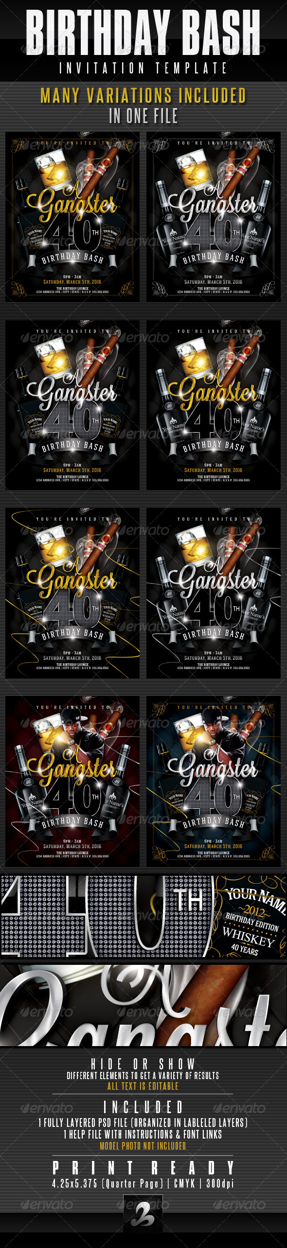 Gangster Graphics, Designs & Templates | GraphicRiver