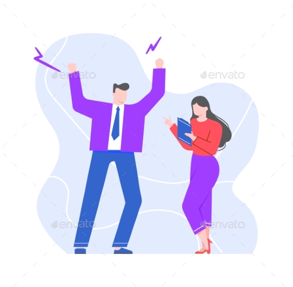 Scolding Cartoon Graphics, Designs & Templates