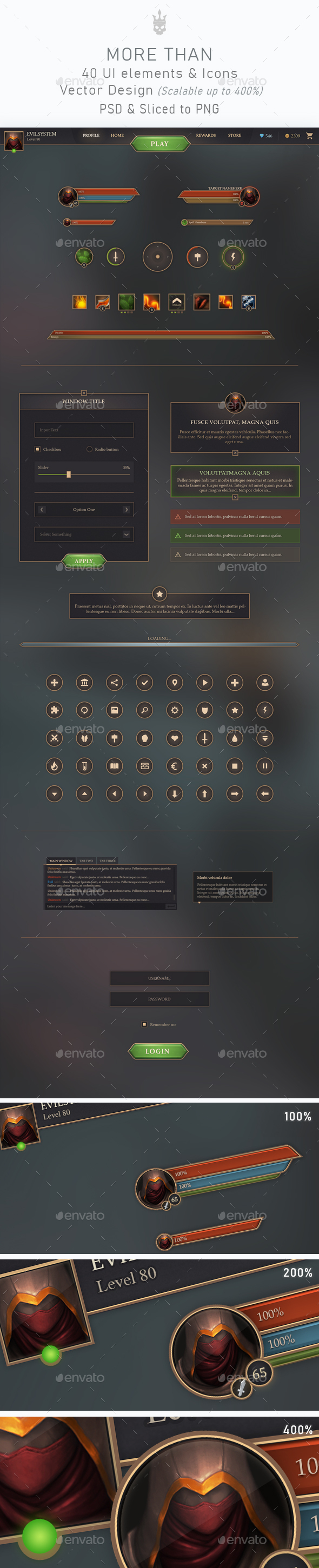 Game User UI Templates from GraphicRiver