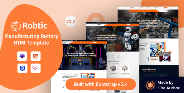 Robot Website Templates from ThemeForest
