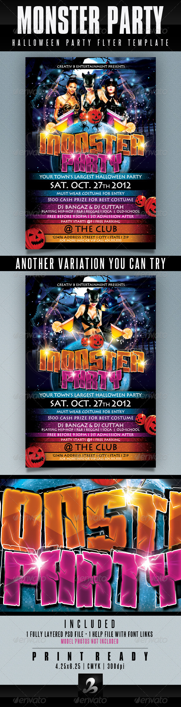 Monster Stationery and Design Templates | GraphicRiver