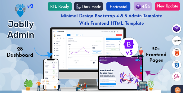 Admin Portal Website Templates from ThemeForest