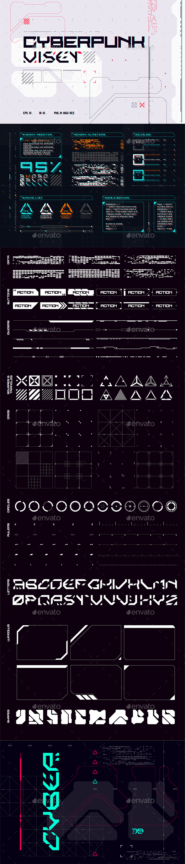 Cyberpunk Graphics, Designs & Templates | GraphicRiver