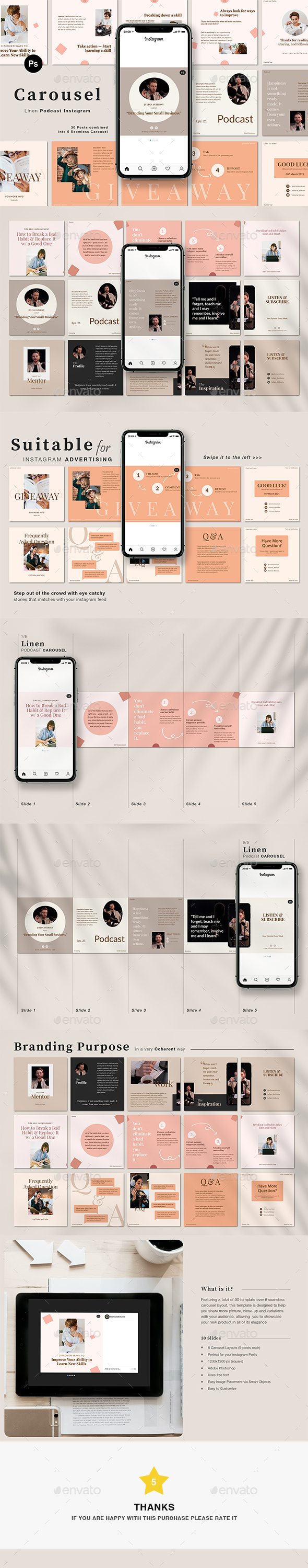 Carousel Graphics, Designs & Templates from GraphicRiver