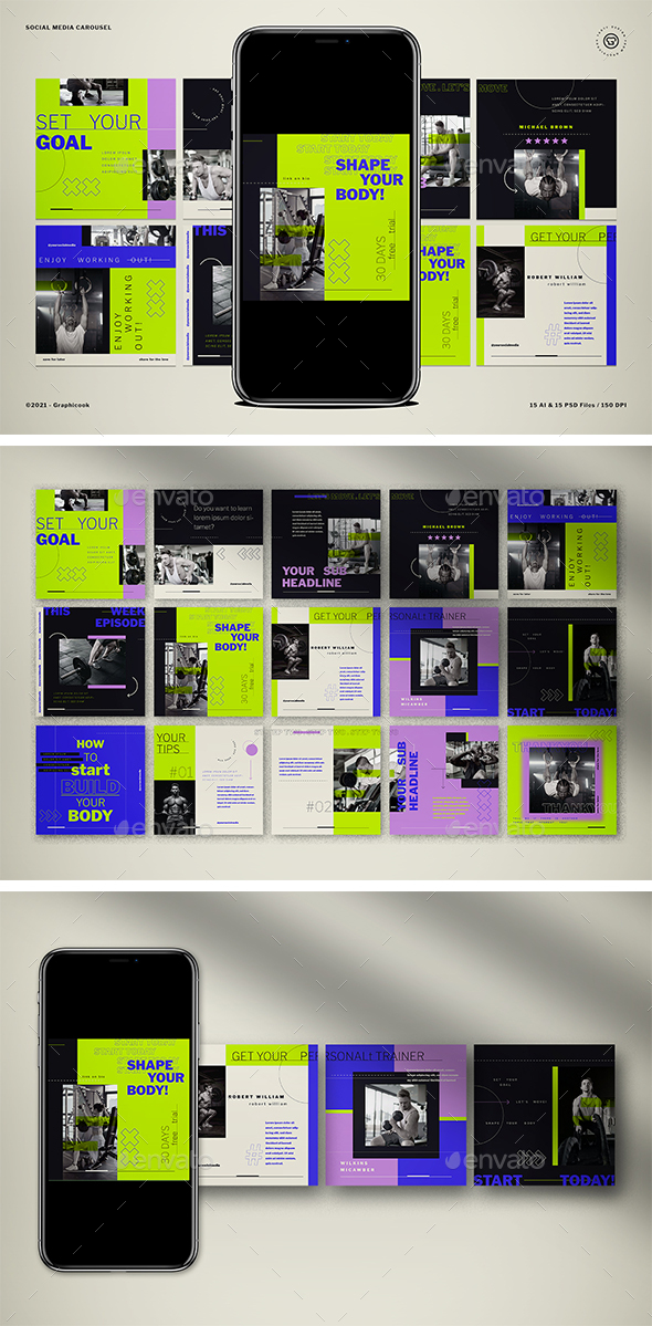 Carousel Graphics, Designs & Templates from GraphicRiver