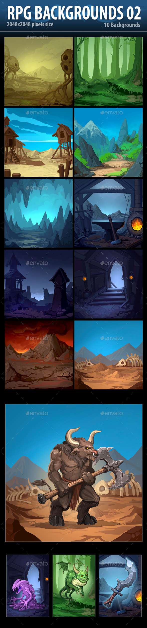Rpg Game Backgrounds from GraphicRiver