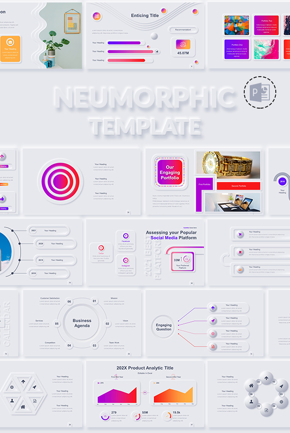 Neumorphic Graphics, Designs & Templates | GraphicRiver