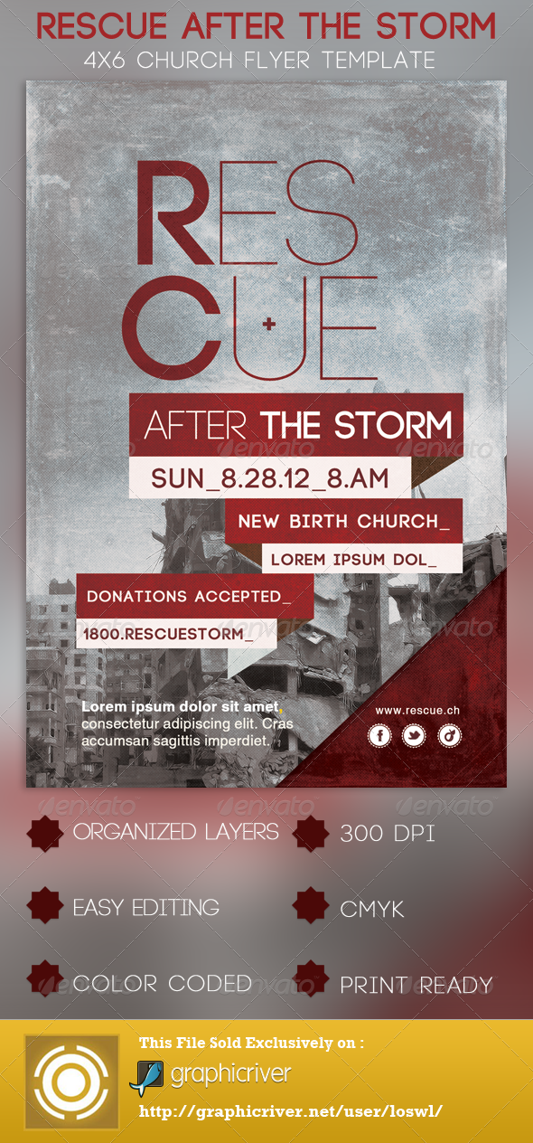 Rescue Flyer Templates | GraphicRiver