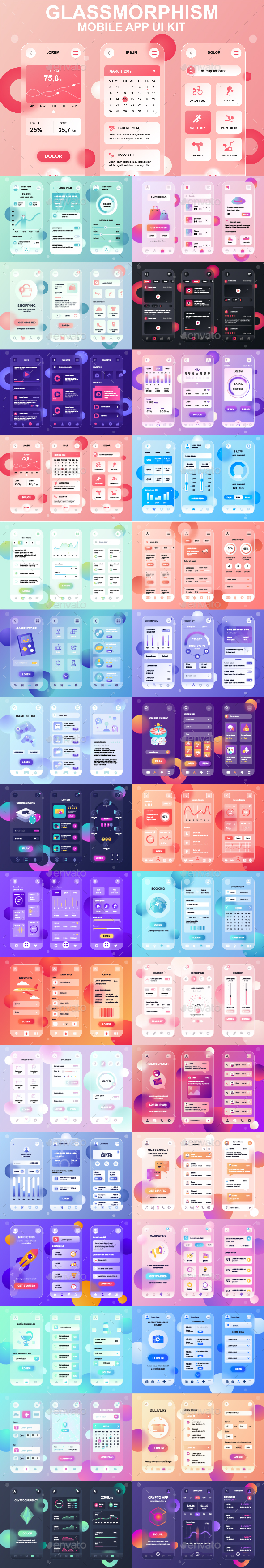 Glassmorphism Graphics, Designs & Templates | GraphicRiver
