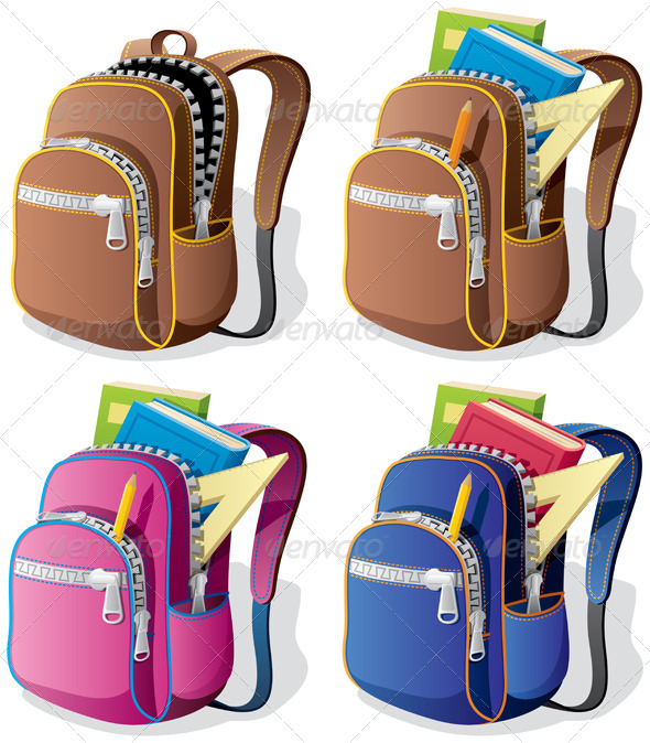 Backpacks Graphics, Designs & Templates | GraphicRiver