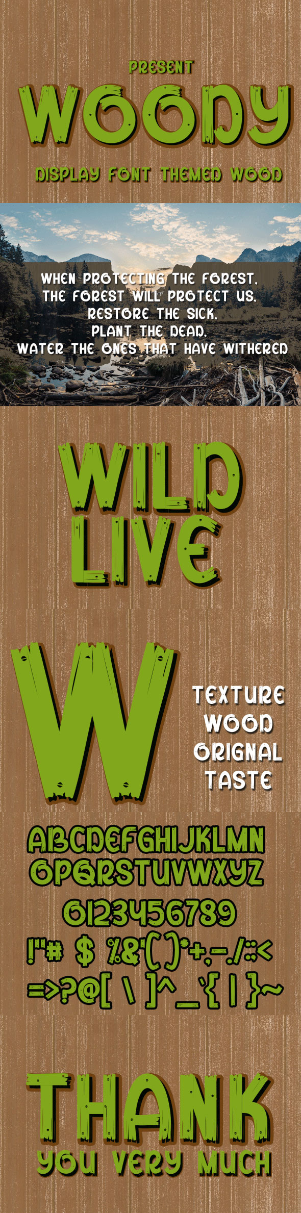 Woody Graphics, Designs & Templates | GraphicRiver