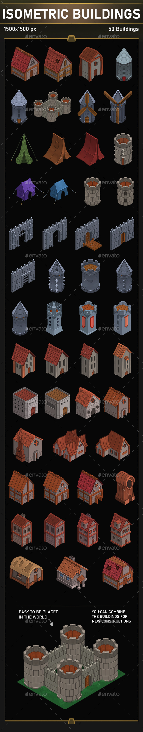 Isometric Game Assets | GraphicRiver