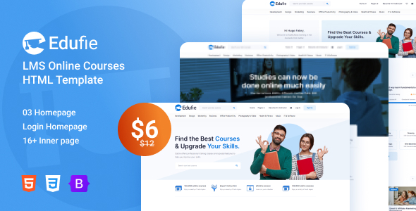 School Management System HTML Website Templates from ThemeForest