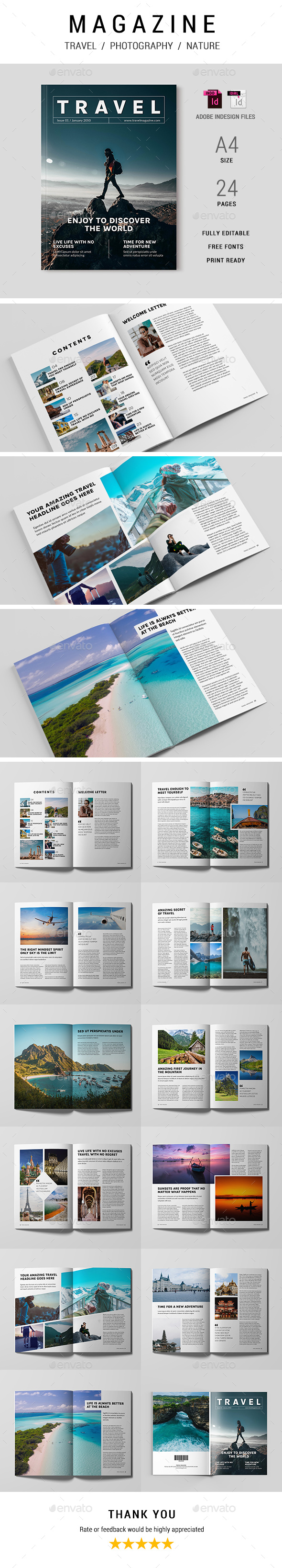 2022's Best Selling Magazine Templates