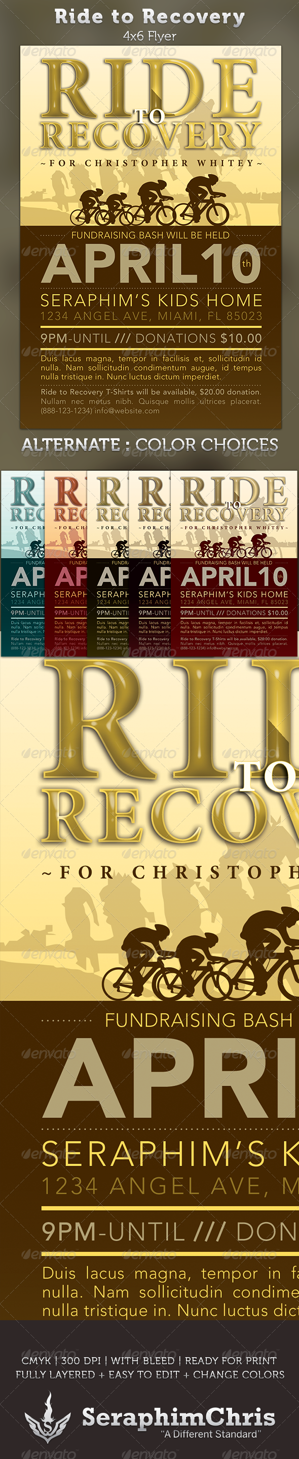 Fundraiser Flyer Templates from GraphicRiver