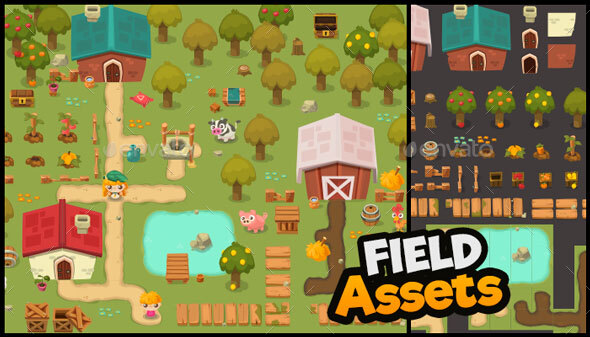Top-down 2D Game Assets from GraphicRiver