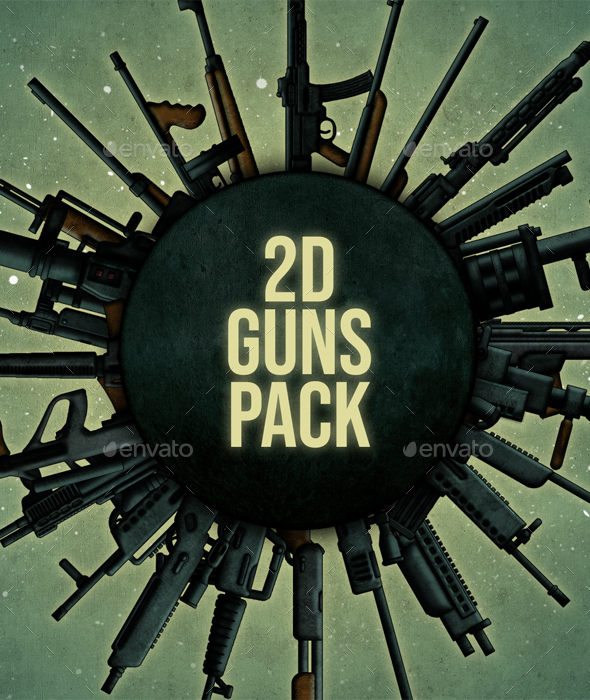 Gun 2D Game Assets from GraphicRiver