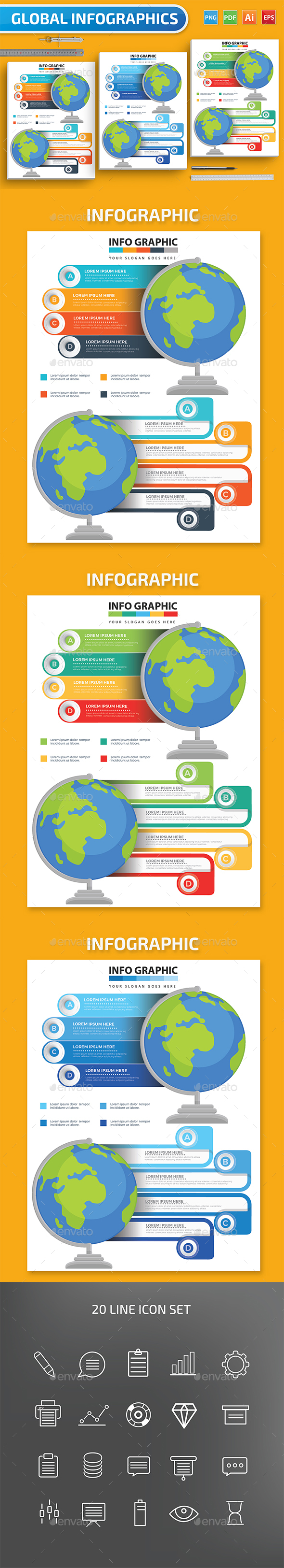 Globalization Infographic Templates from GraphicRiver