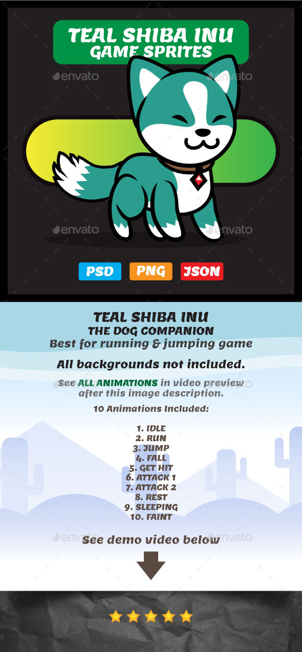 Game Sprites & Sheet Templates from GraphicRiver