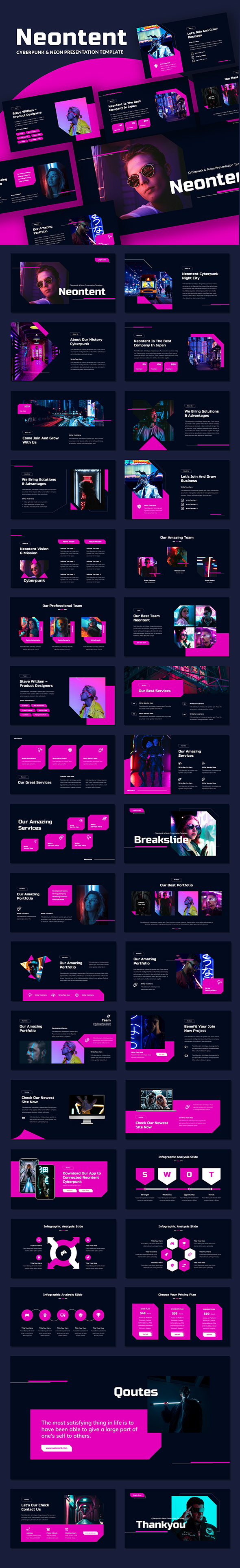 Cyberpunk Presentation Templates | GraphicRiver
