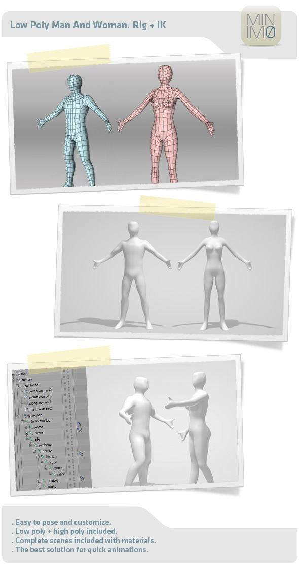 Low Poly & 3D Meshes from 3DOcean