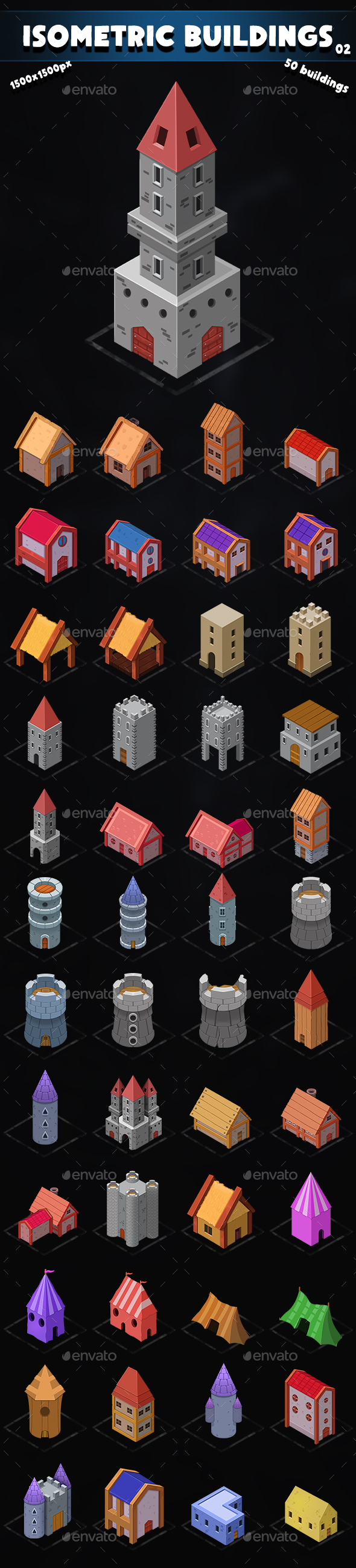 Isometric Game Assets | GraphicRiver