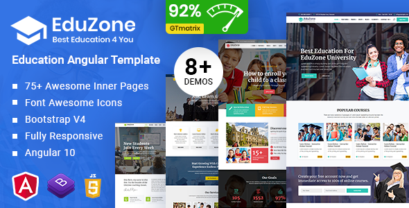 Angular School Website Templates | ThemeForest