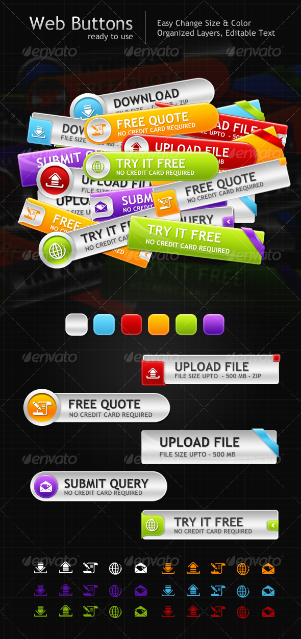 Button Graphics, Designs & Templates | GraphicRiver