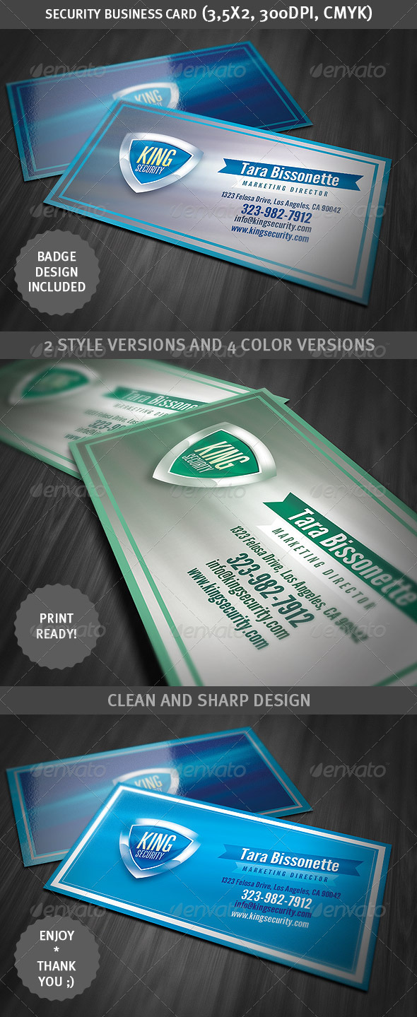 Security Business Card Templates & Designs from GraphicRiver