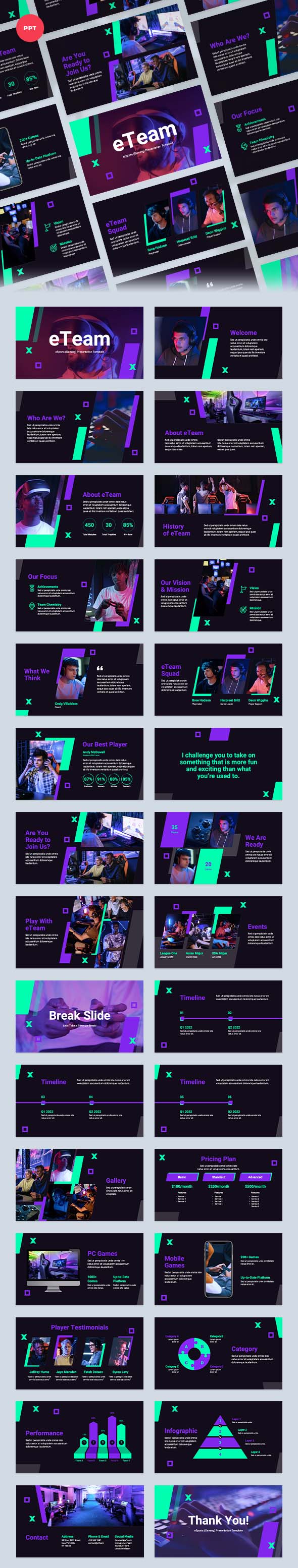 Esports PowerPoint Templates | GraphicRiver