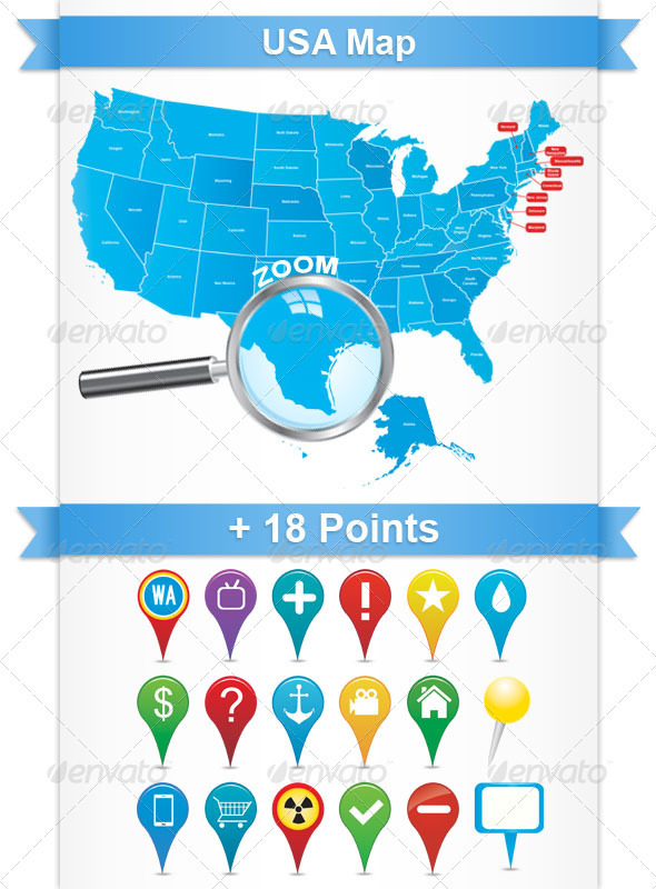 Map Graphics, Designs & Templates | GraphicRiver