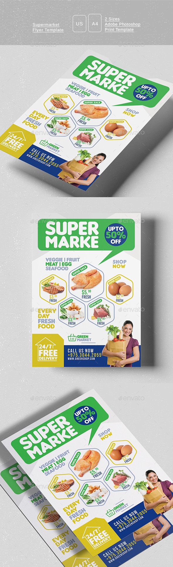 Supermarket Graphics, Designs & Templates | GraphicRiver