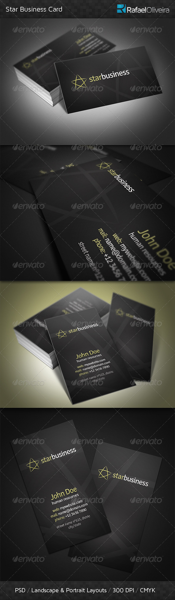 Space Business Card Templates & Designs from GraphicRiver