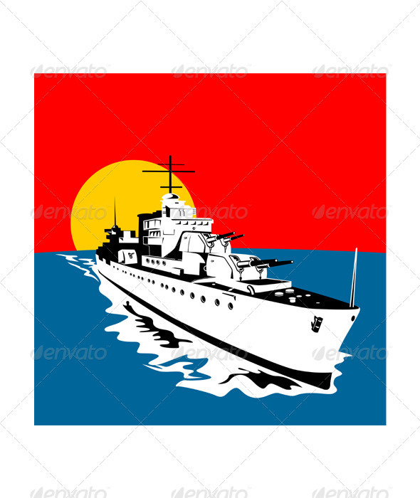 Battleship Graphics, Designs & Templates | GraphicRiver
