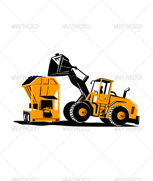Front-loader Graphics, Designs & Templates | GraphicRiver