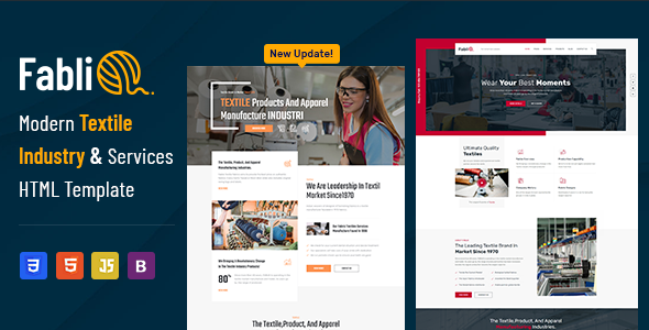 Textile Website Templates from ThemeForest